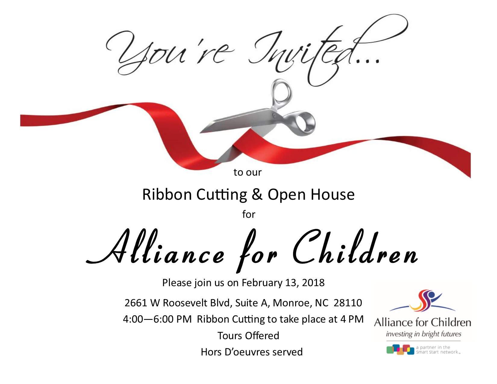 The Alliance For ChildrenRibbon Cutting & Open House - The Alliance For ...